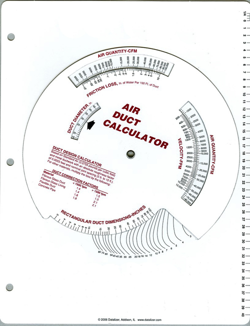 Hvac Duct Hvac Duct Size Calculator