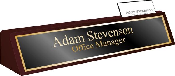 Executive Desk Plates by Signsations