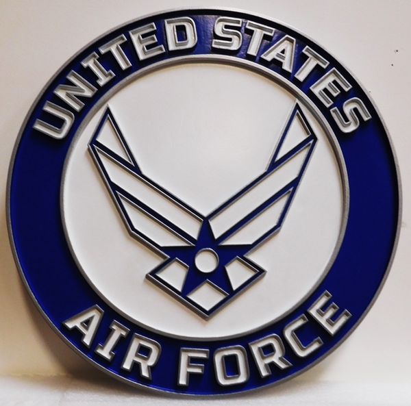 3D Painted, Wood, Bronze, Brass, Silver Air Force Plaques