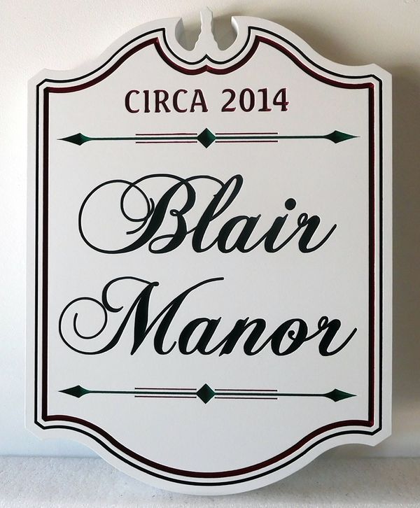 custom carved wood house signs from Art SignWorks