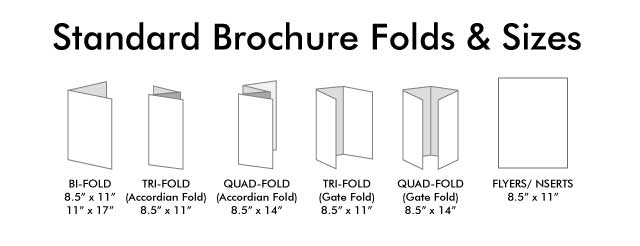 Brochures Flyers Brochure Folds And Sizes Display Promotional 