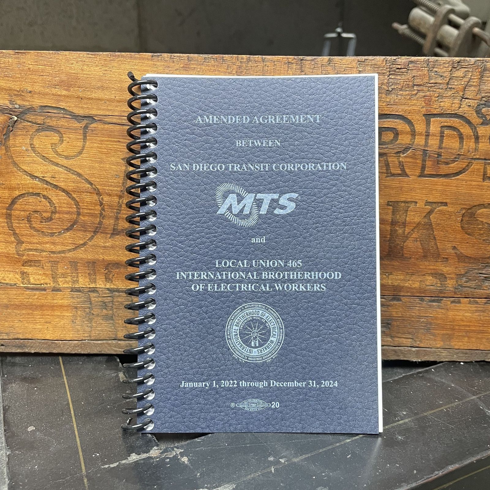 Union Agreement Books/ Union Contract Books/ Union Printing