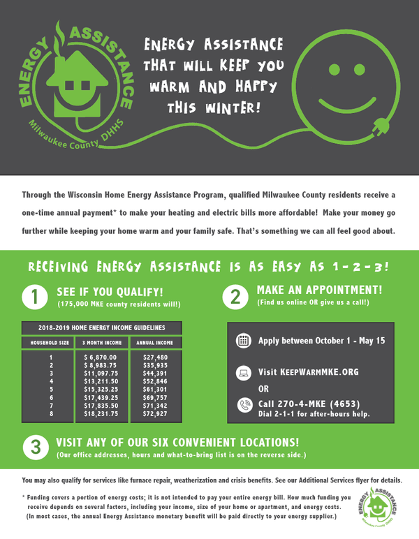 News | MKE Co Energy Assistance Season | Community Advocates
