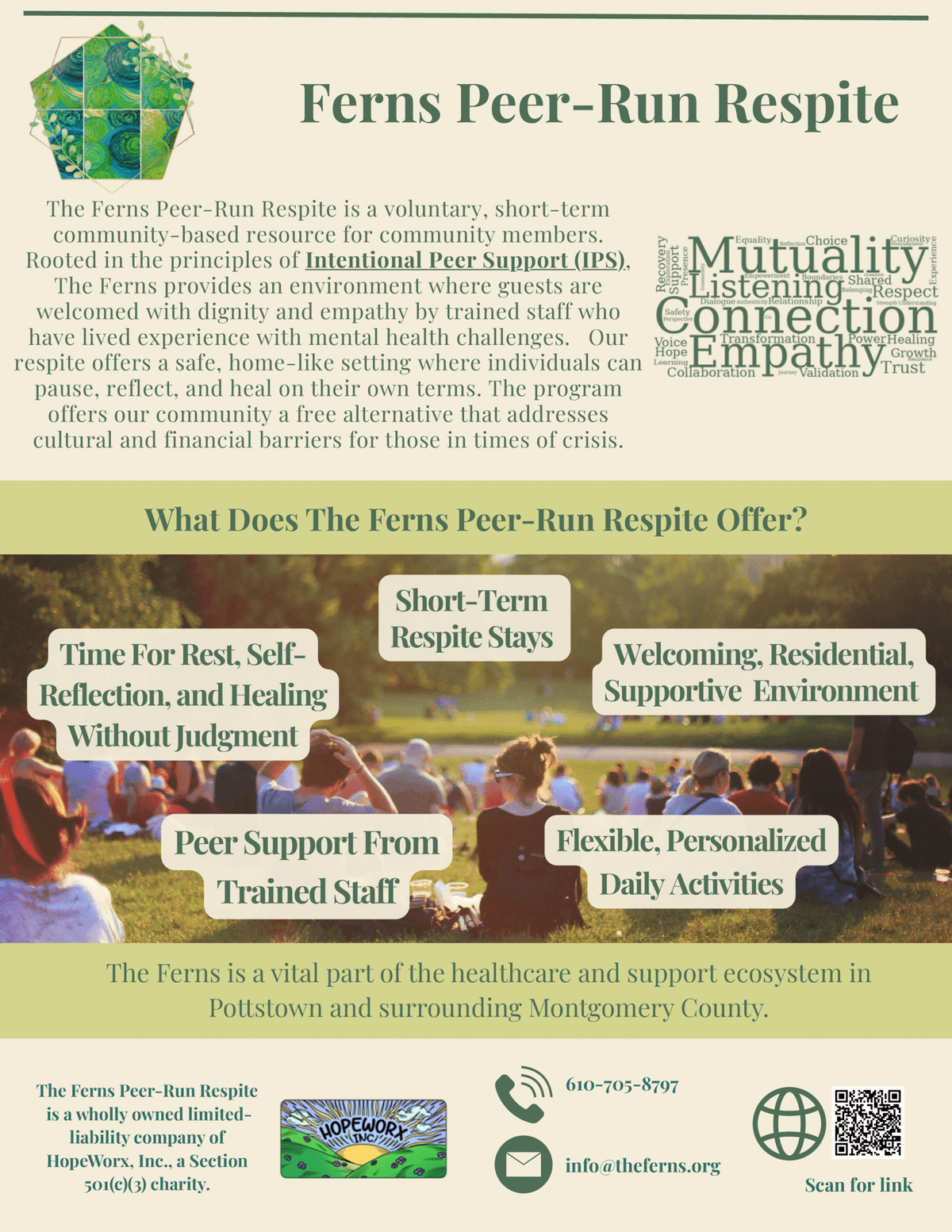 The Ferns Peer Respite. Peer respite in Pennsylvania