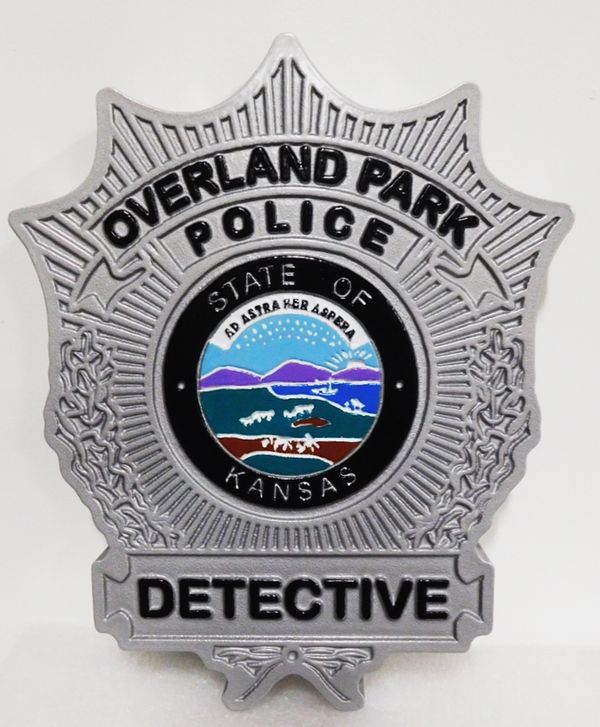 3D Brass,Silver, Painted or Wood Police Badge & Patch Plaques