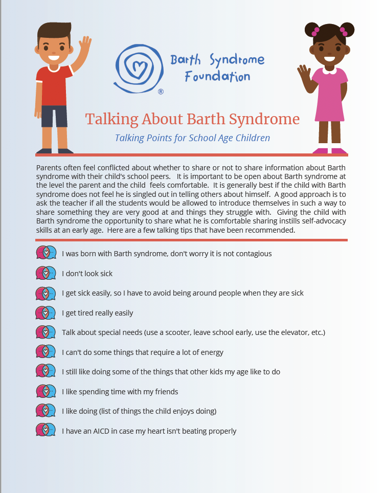 Barth Syndrome Foundation : Barth Syndrome : Family Resources : Tools ...
