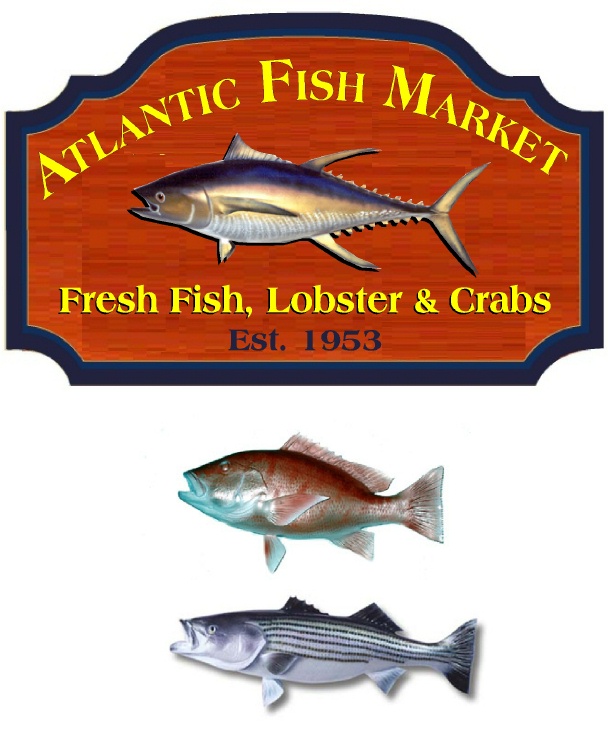 Carved Wood Signs for Restaurant, Deli, Pizza, Seafood, Food Signs