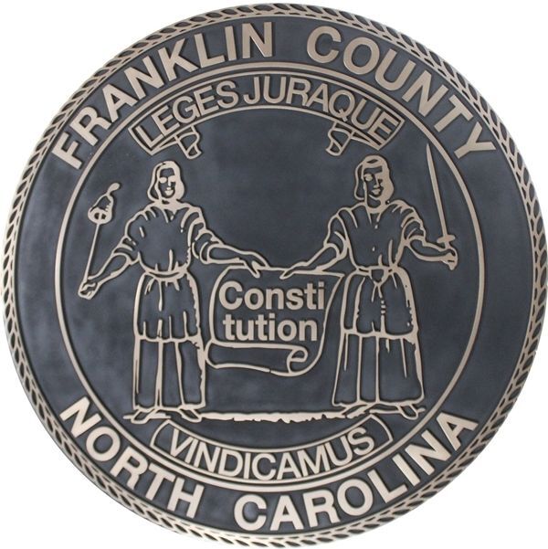 Painted, Wood & Metal 3-D County Seal Wall & Podium Plaques