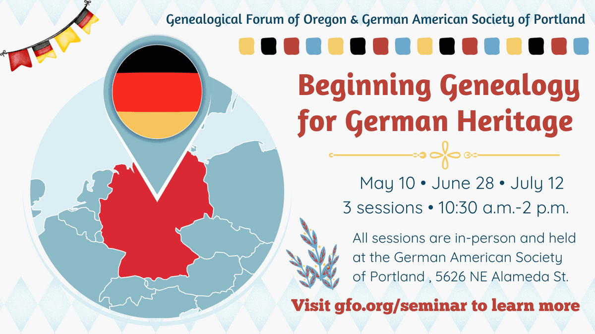 Educational Series: Beginning Genealogy for German Heritage