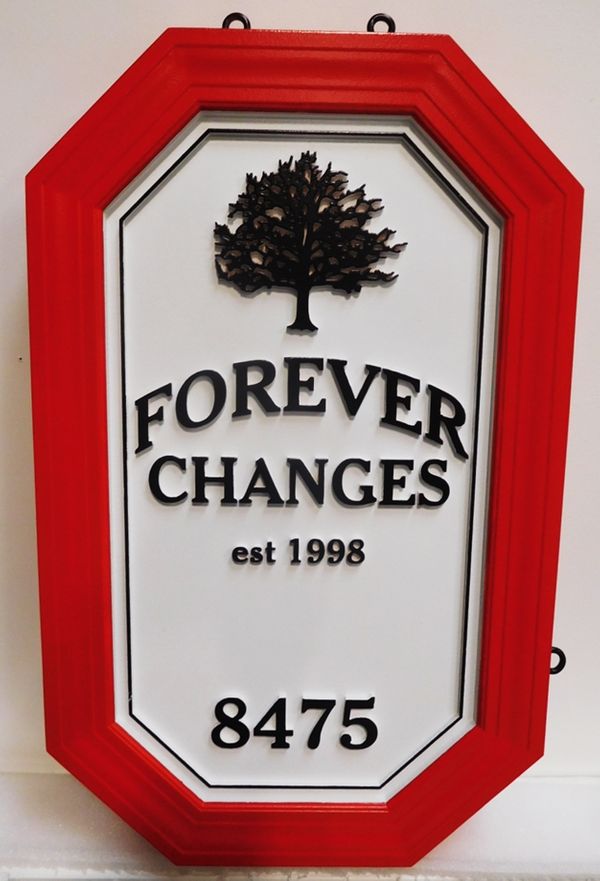 custom carved wood house signs from Art SignWorks