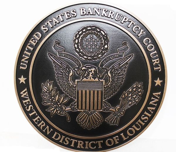 Carved 3-D Wood, Bronze, Brass, Silver or Painted Court Plaques