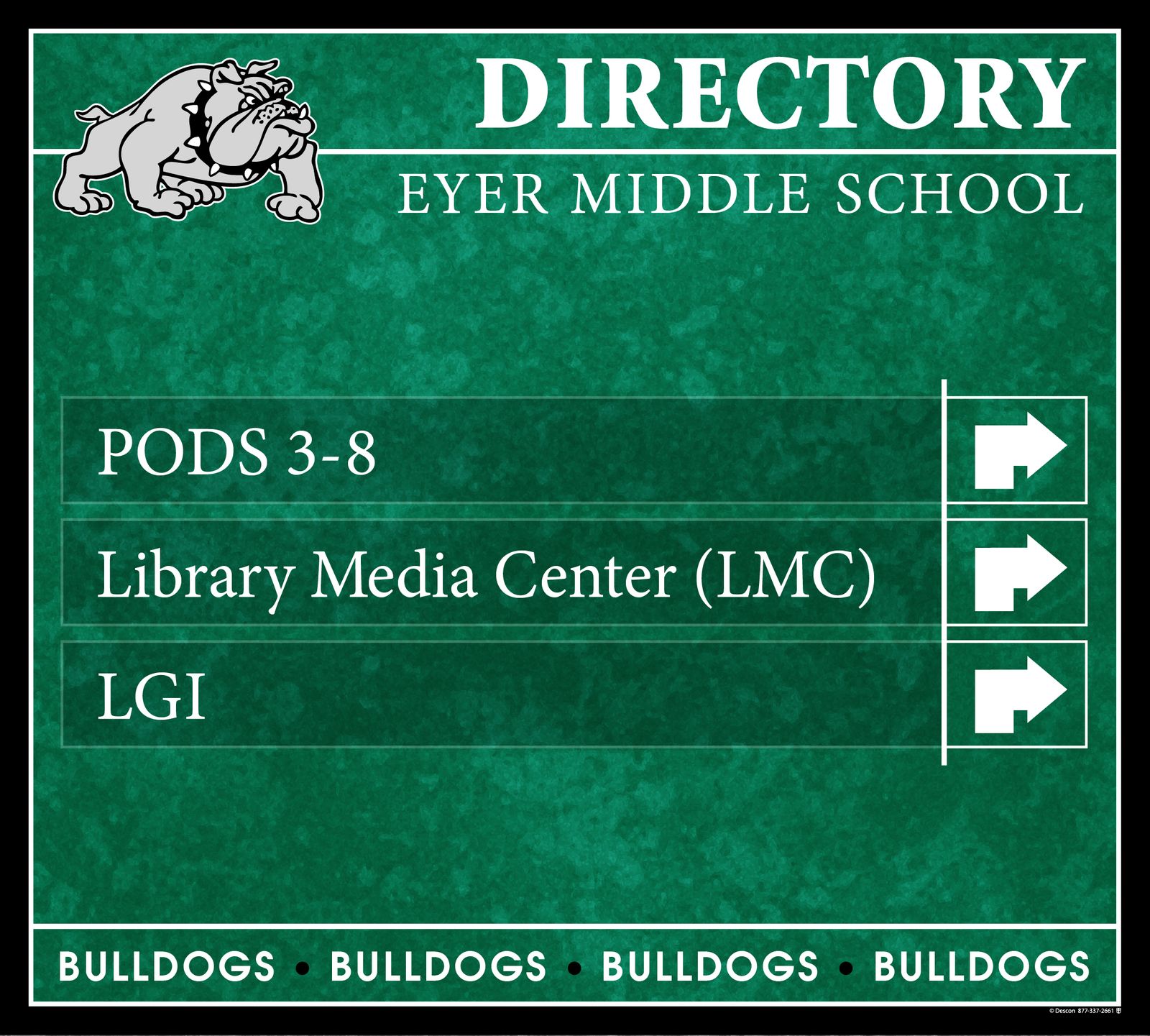 School Directory Boards | Custom Signs | Descon Sign Company