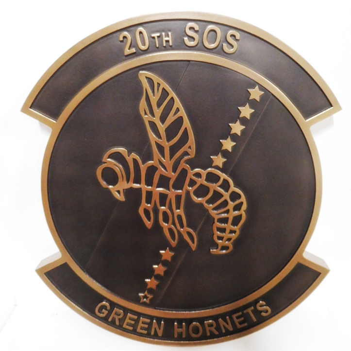 3D Painted, Wood, Bronze, Brass, Silver Air Force Plaques