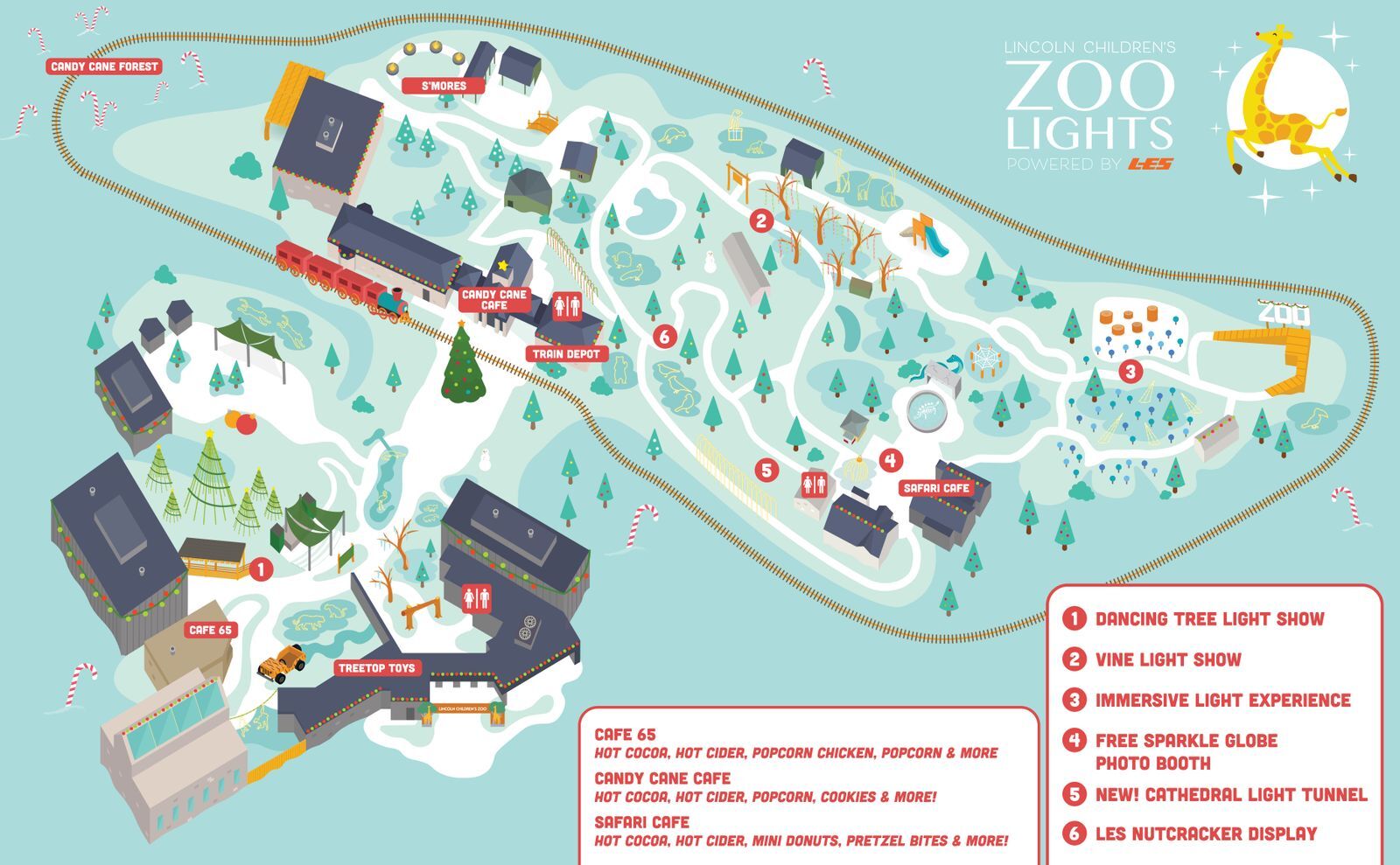 Zoo Lights Map : Events : Lincoln Children's Zoo