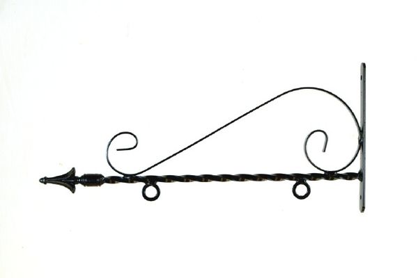 Art SignWorks Wrought Iron Scroll Brackets & Posts for Signs