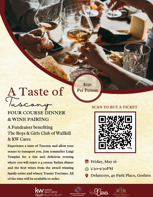A Taste of Tuscany: Four Course Dinner and Wine Pairing