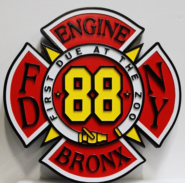 3D Brass,Silver, Painted Firefighter Badge & Patch Plaques