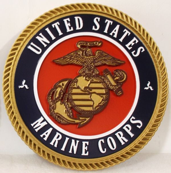 3D Painted, Wood, Bronze, Brass, Silver Marine Corps Plaques