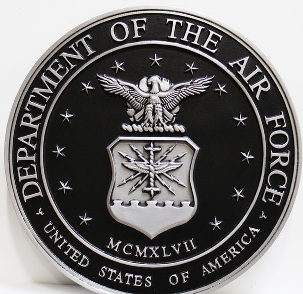 3D Painted, Wood, Bronze, Brass, Silver Air Force Plaques