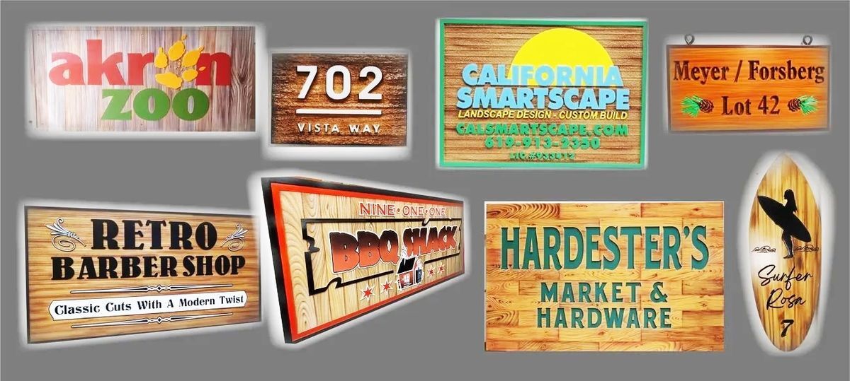 Low Cost Long-Lasting Custom Carved Faux Wood Signs & Plaques