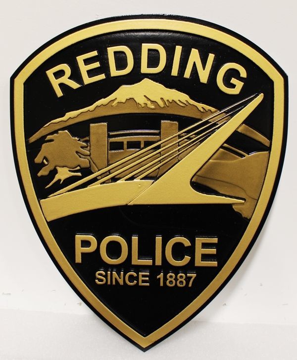 3D Brass,Silver, Painted or Wood Police Badge & Patch Plaques