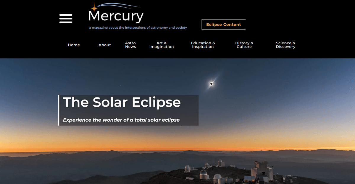 Mercury Magazine Celebrates Totality with Special 20% Subscription ...