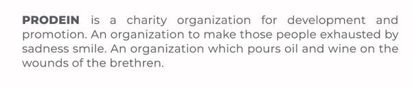 Prodein Non-Profit Inc. - HOME