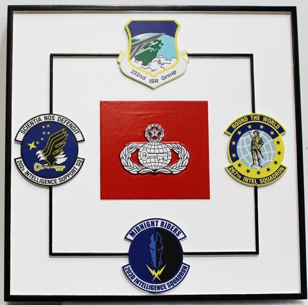 3D Painted, Wood, Bronze, Brass, Silver Air Force Plaques