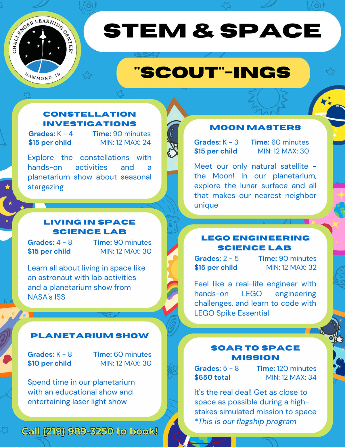 Boy Scout & Girl Scout Programs | Challenger Learning Center