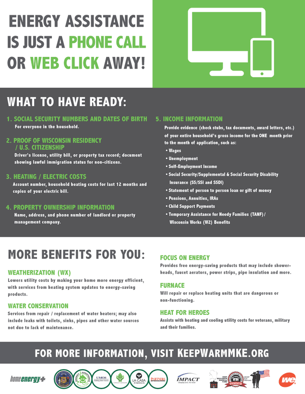 Energy Assistance | Milwaukee County LIHEAP | Community Advocates in ...