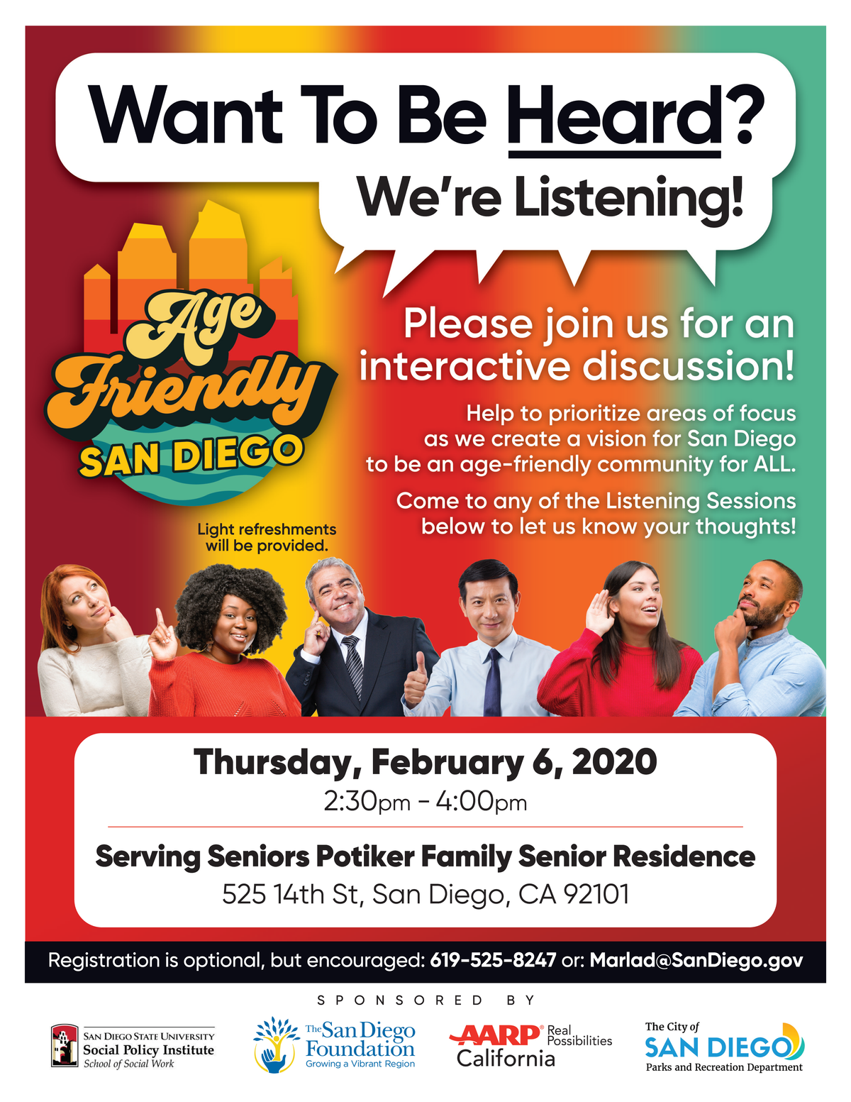 Age Friendly Community Listening Session : Events : News & Events ...