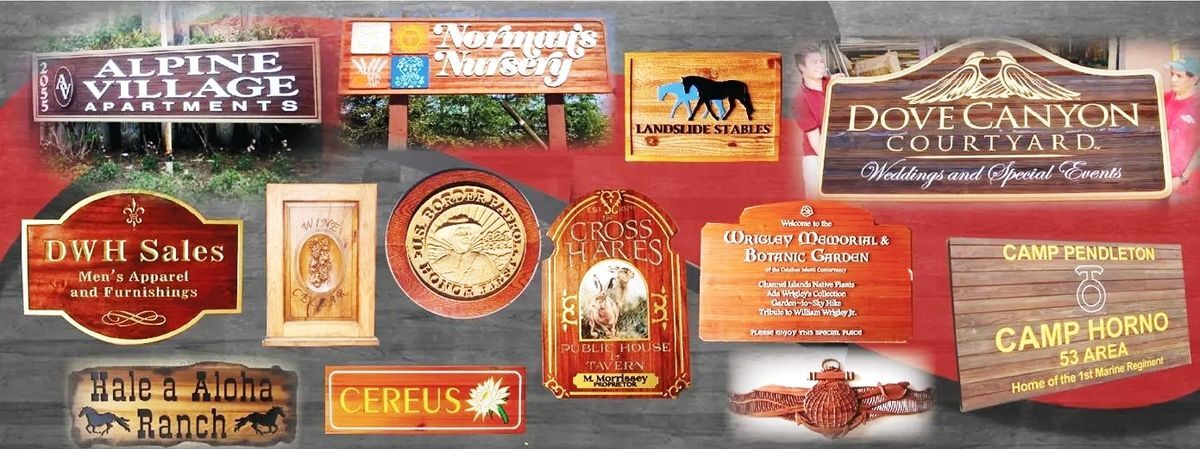 Carved and Sandblasted Wood Signs and Plaques by Art SignWorks