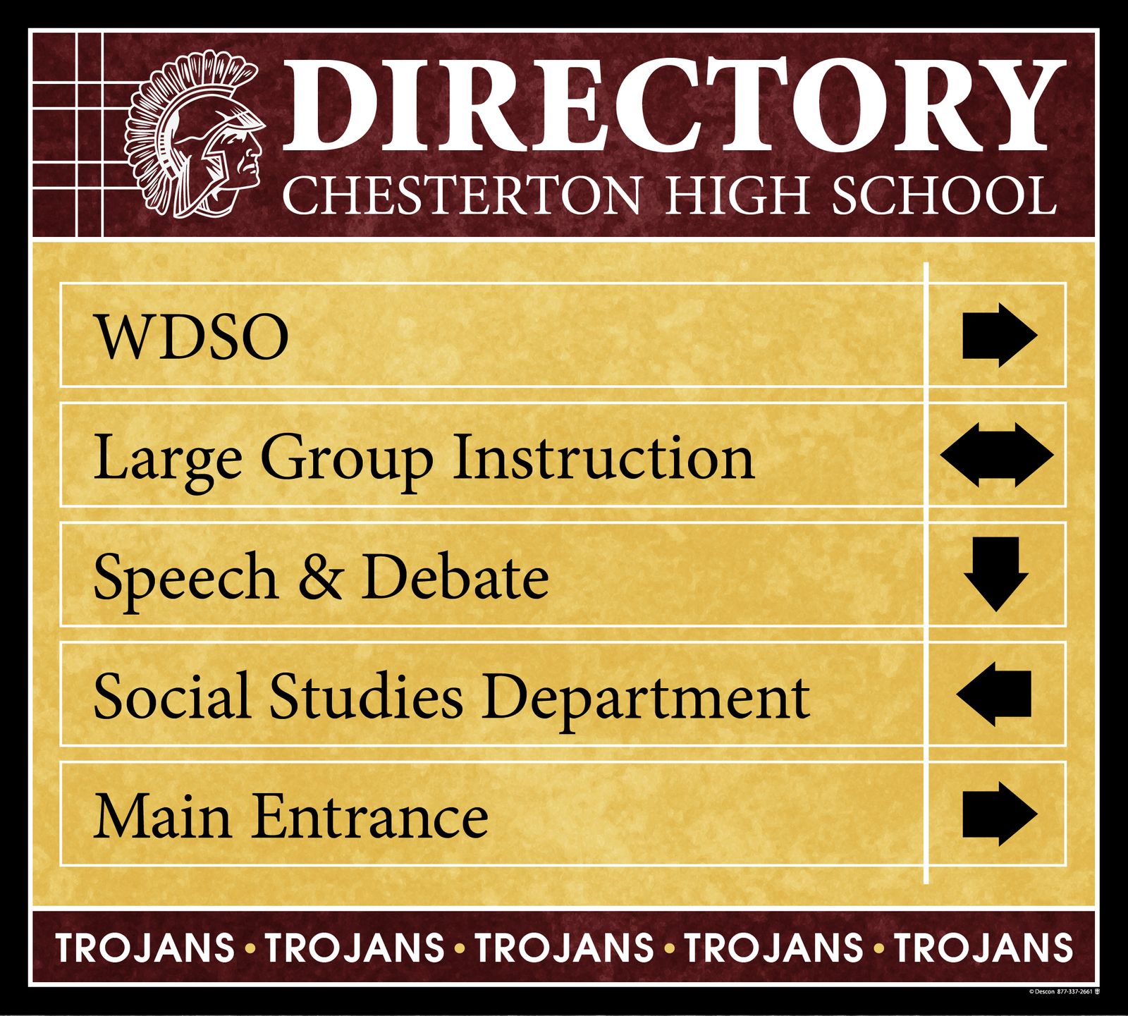 School Directory Boards | Custom Signs | Descon Sign Company