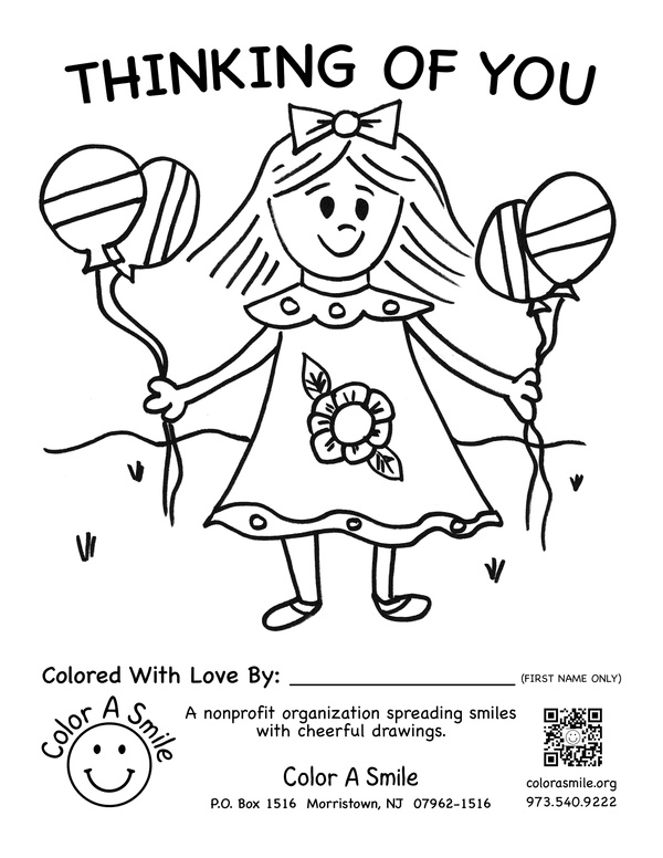 Download Fun Coloring Pages to Volunteer- Color A Smile