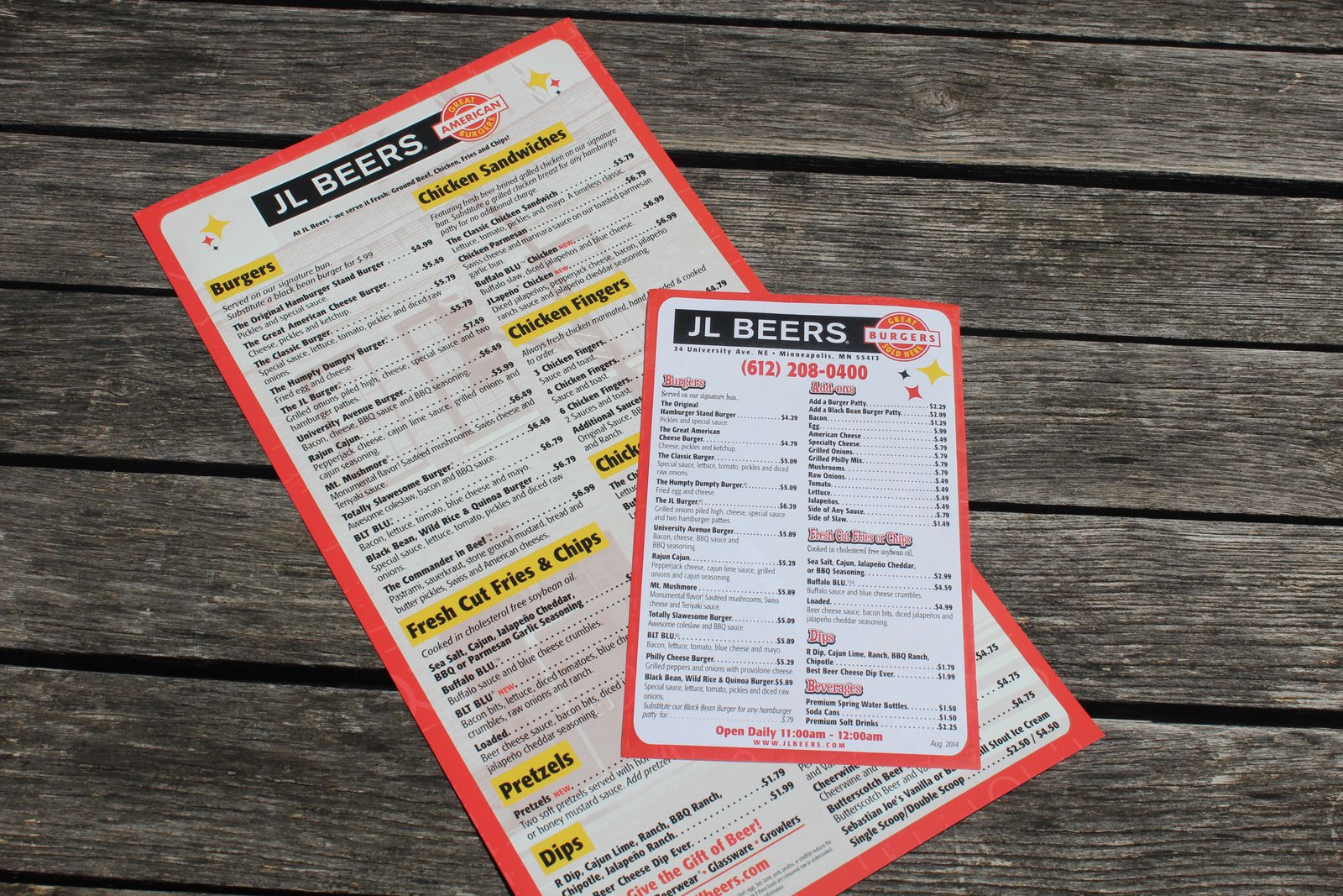 Menus - Minuteman Press Central