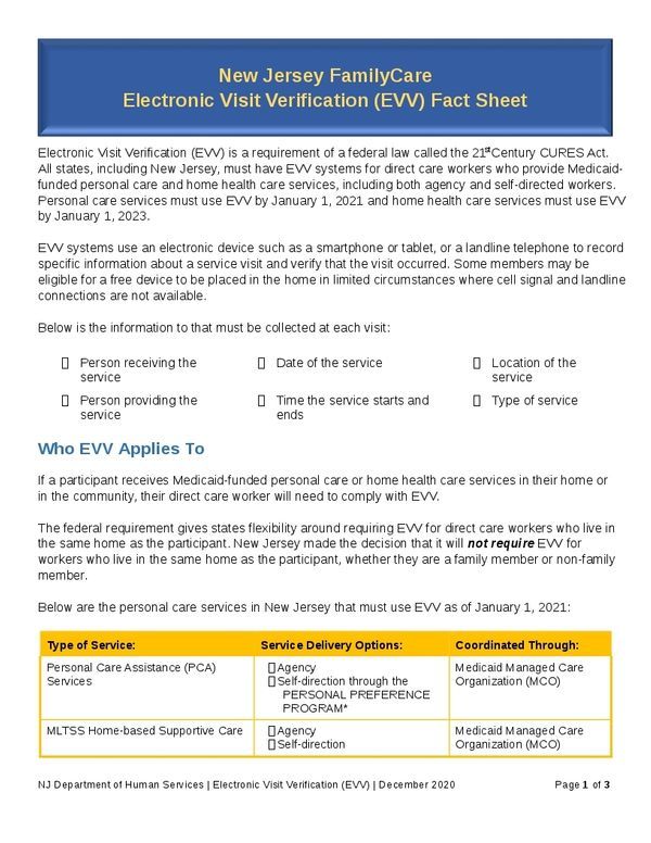 Fact Sheets : Resources : The Arc of New Jersey Family Institute