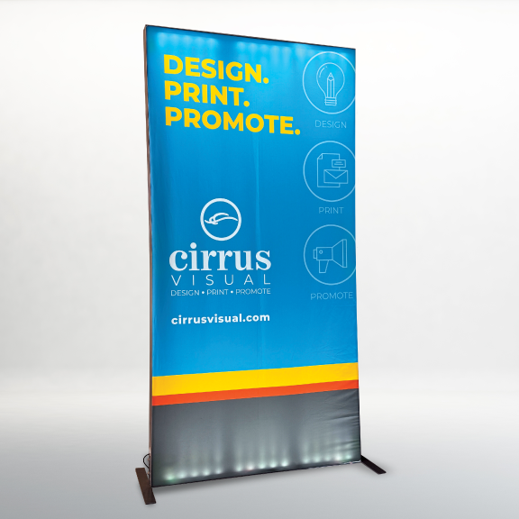 Backlit Banner Stands | Lightbox Banner Stands | Cirrus Visual in ...