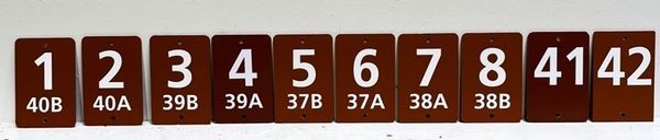 wooden park signs, RV park signs, campgrounds, hiking trails