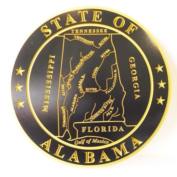 State seal and state government executive, legislative and judicial ...