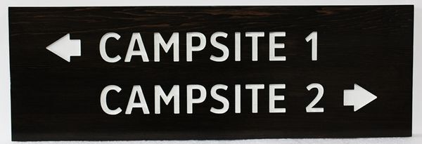 wooden park signs, RV park signs, campgrounds, hiking trails