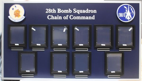 Chain-of-command and military leadership boards and plaques