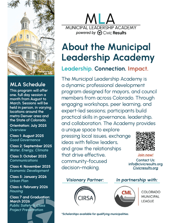 Municipal Leadership Academy : Programs : What We Do : Civic Results
