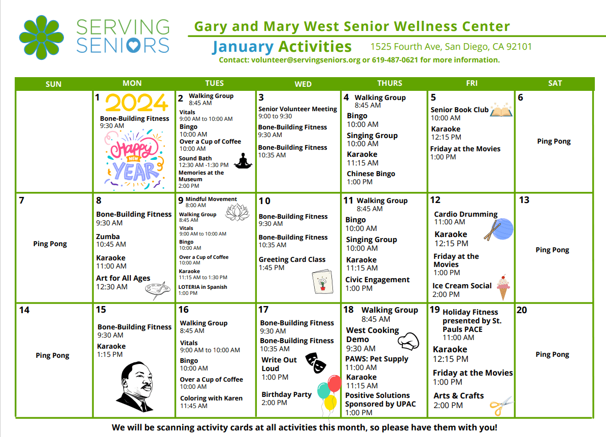 Overview : Gary & Mary West Senior Wellness Center : What We Do ...
