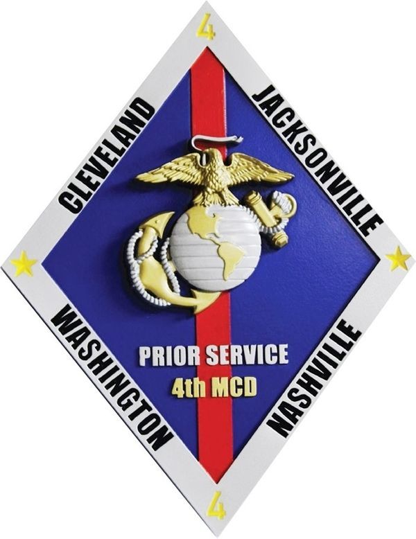 Military Carved Wood Plaques for Units & Individuals