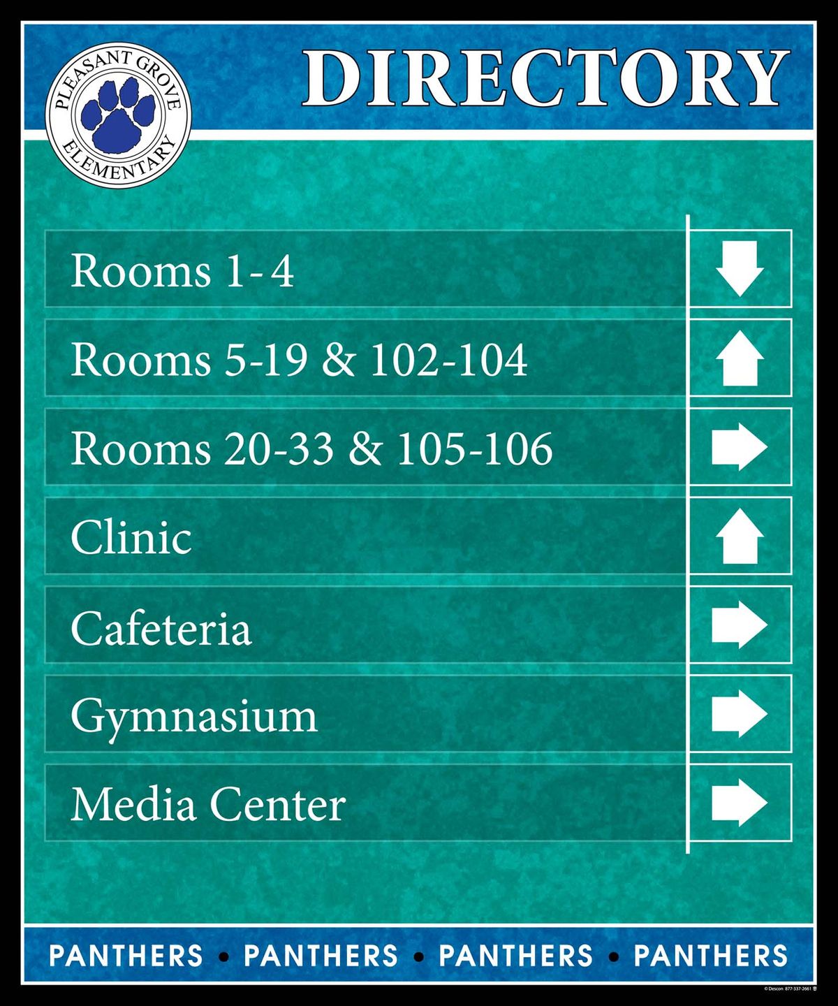 School Directory Boards | Custom Signs | Descon Sign Company