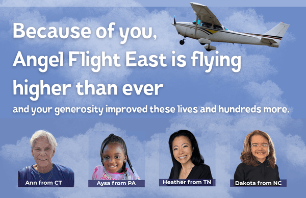 page : Annual Appeal 2025 : Angel Flight East