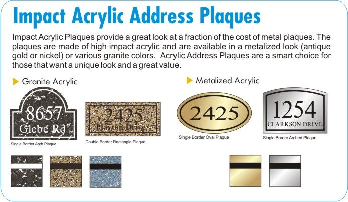 Address Plaues | Plaques for Builidng Address by Signsations