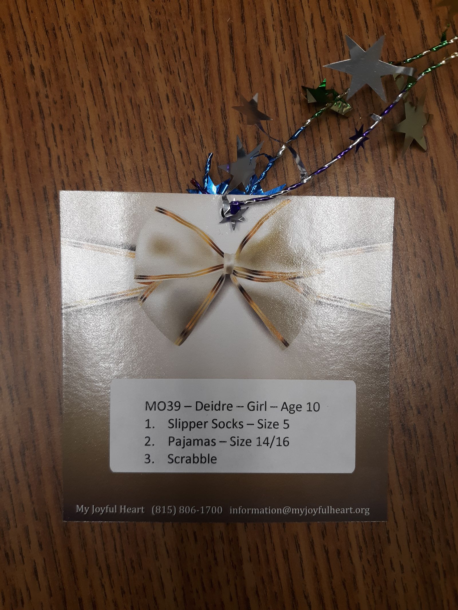 2018 Giving Tree : Photo Gallery : What We Do : My Joyful Heart