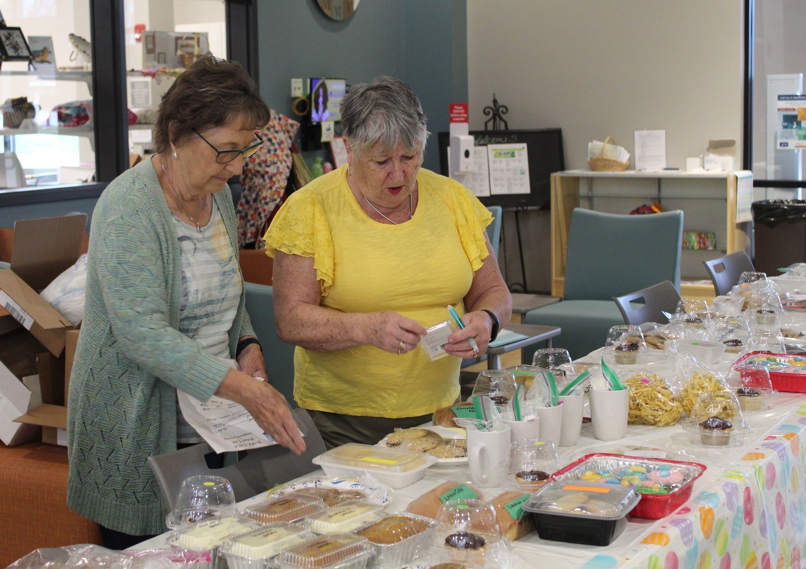 Fundraising at the Henry County Senior Center in Napoleon, Ohio