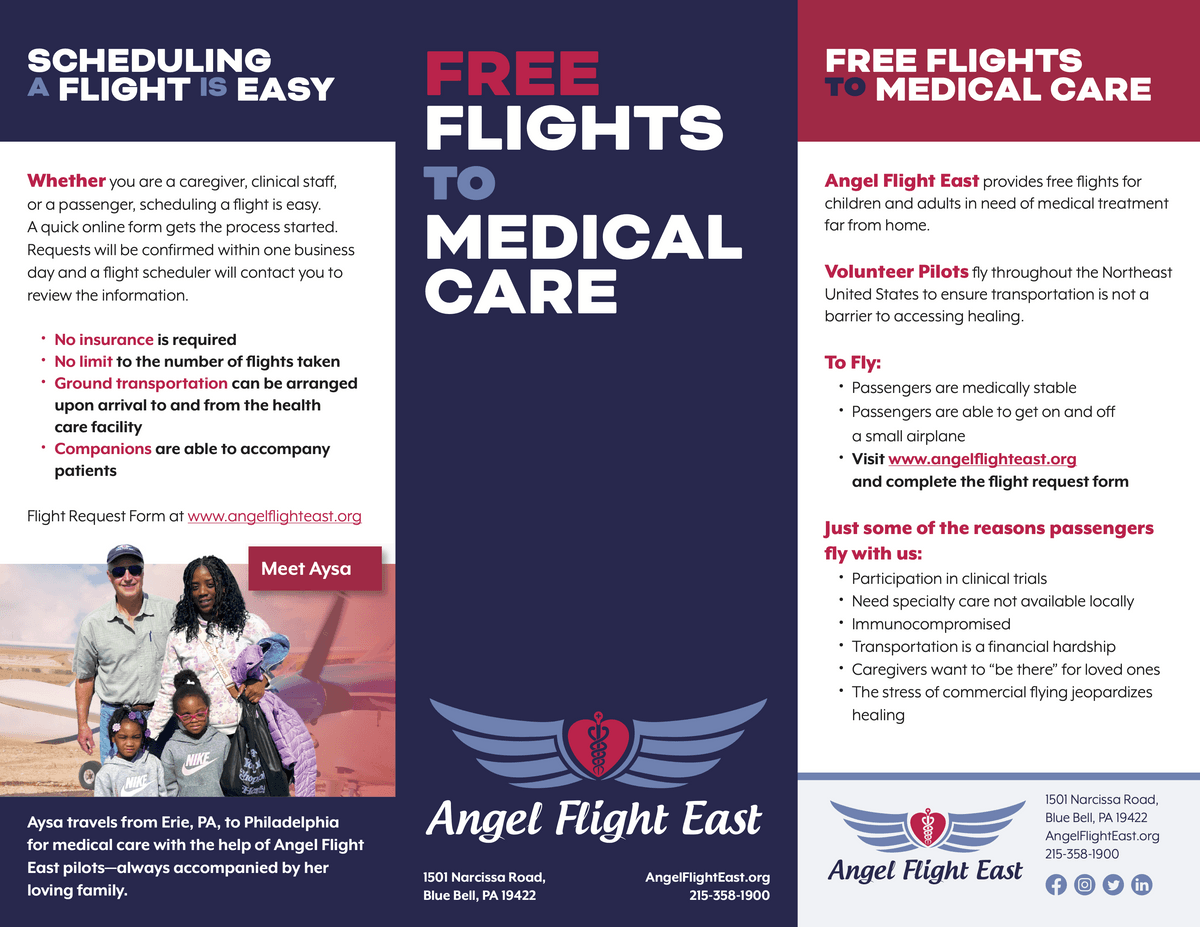 Request Brochures : About : Angel Flight East